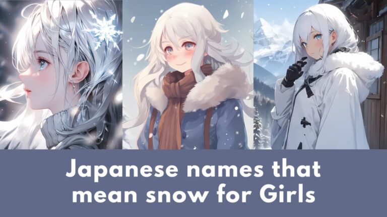 80+ Amazing Japanese Names for Snow with their meaning